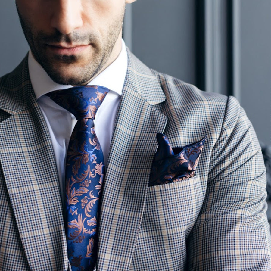 4 Piece Silk Tie Set – ADAMRYAN SUITS INC.